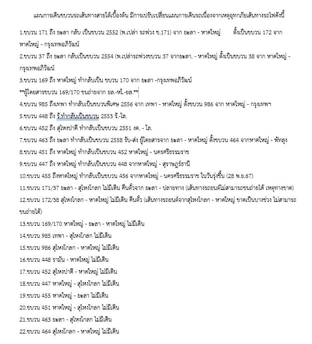 หาดใหญ่ | ด่วนการรถไฟแจ้ง งดเดินรถในเส้นทางที่ถูกน้ำท่วมสายใต้ || Hatyaifocus.com